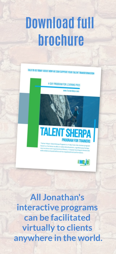 Talent Sherpa Program for Trainers – Jonathan Halls